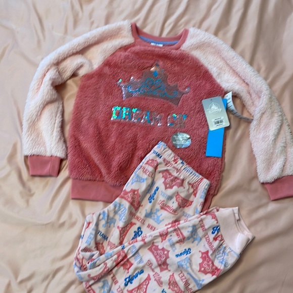 Disney | Pajamas | Disney Princess Sequin Fleece Pajama Set | Poshmark